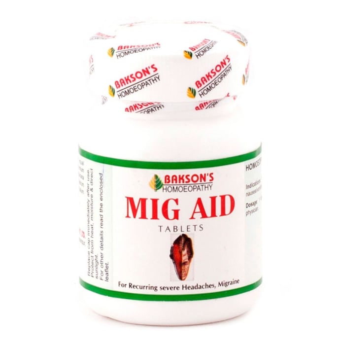 Medicines Mall - Baksons / Sunny Mig Aid (75 TABLETS) Tablets